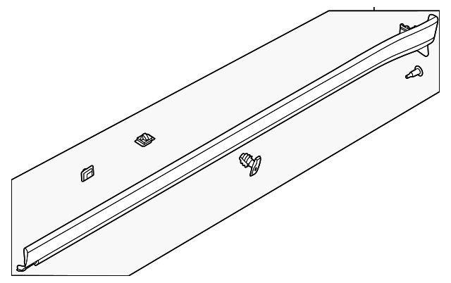 2021-2024 Genesis GV80 Rocker Molding 87751-T6000-WHT | OEM Parts Online