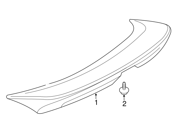 2015-2019 Nissan Versa Spoiler Assembly 96030-9KC1B | TascaParts.com