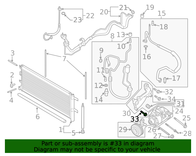 W503300-S437 - Mount Bracket Mount Bolt - 2011-2023 Ford | OEM Parts Quick