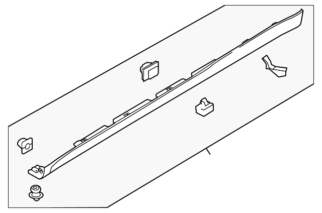 87752-A7210 - Rocker Molding 2014-2016 Kia Forte Koup | Kia.Parts Store