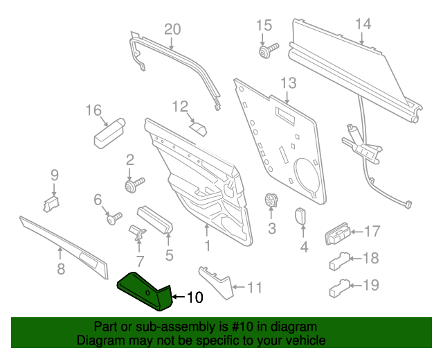 2017-2022 Porsche Panamera Speaker Grille 971-035-435-6W0 | Sunset ...