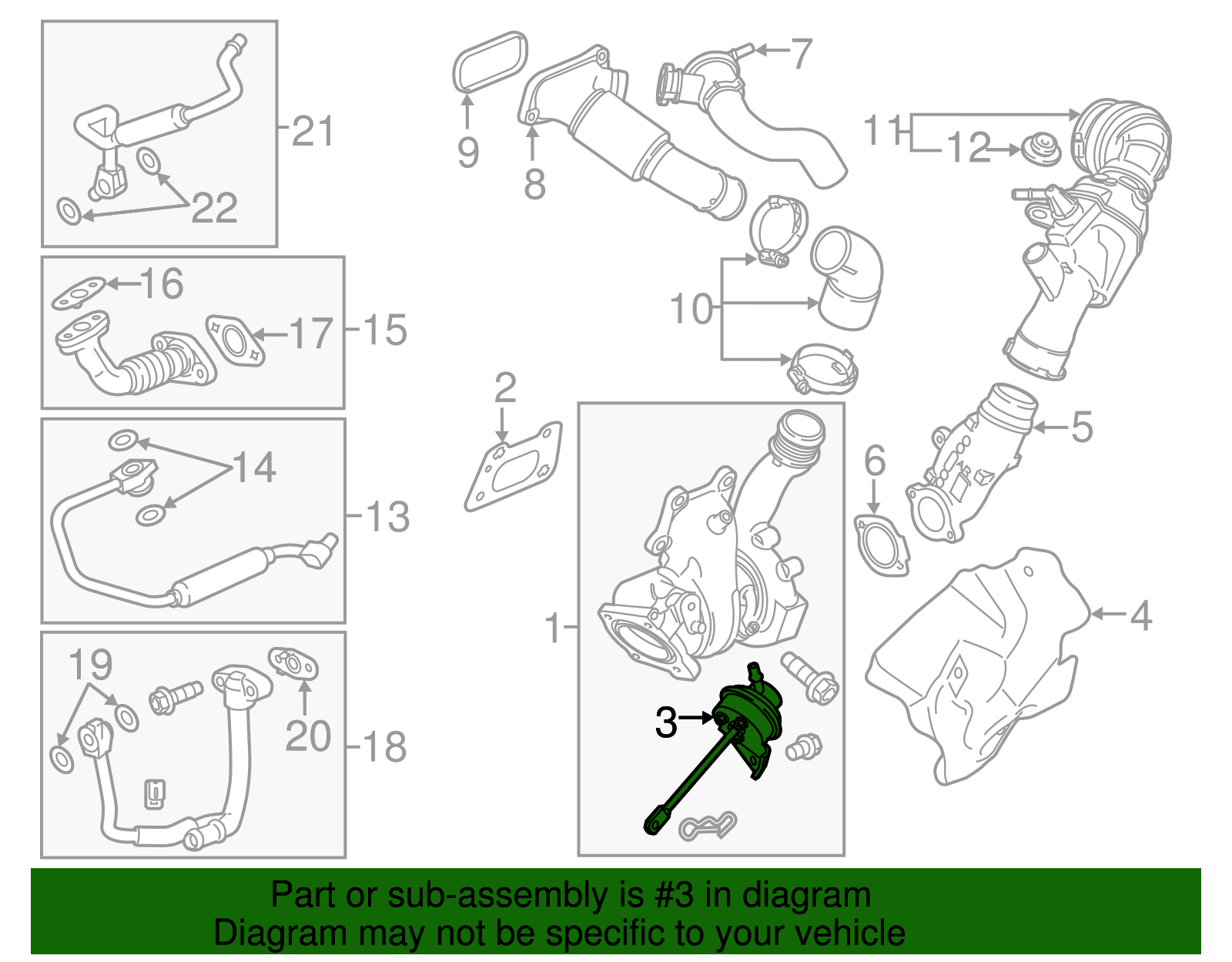 2014-2025 Cadillac Turbocharger Wastegate Actuator 12673346 | Karl Auto ...
