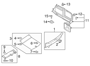 3D0-864-227-B41 - Cover Mount Panel Retainer 2002-2018 Audi | Audi OEM ...