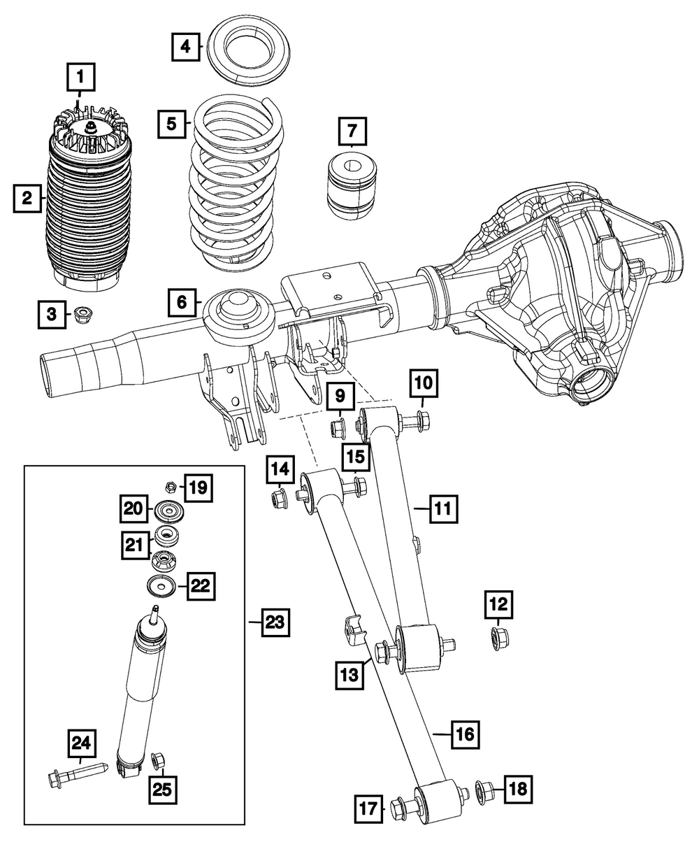 2019-2025 Ram 2500 Lower Control Arm 68349312AB | Canada Mopar® Estores