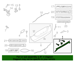 DS7Z-5443400-BA - Upper Panel 2013-2016 Ford Fusion | Ford OEM Parts Direct