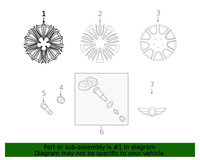 2019-2020 Genesis G70 Wheel Assembly Aluminum 52910-G9100 | QuirkParts