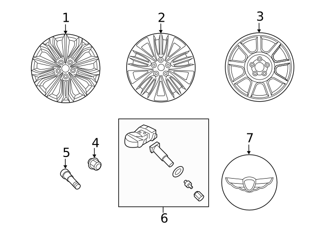Genuine Valve Stem for 2005-2023 Hyundai | Part# 52933-31300 | Hyundai ...