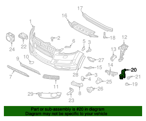 2007-2015 Audi Q7 Bumper Impact Bar Bracket 4L0-807-134-C ...