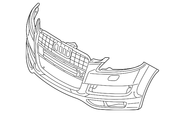 2010-2015 Audi Q7 Bumper Cover 4L0-807-105-M-GRU | OEM Parts Online