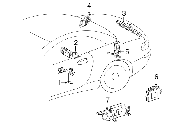 230-545-32-40 - Control Module Bracket 2011-2012 Mercedes-Benz ...