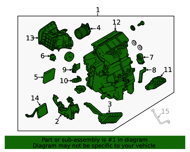 2018-2024 Nissan Kicks AC & Heater Assembly 27210-5RL2A | OEM Parts Online