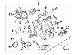 2018-2024 Nissan Kicks AC & Heater Assembly 27210-5RL2A | OEM Parts Online