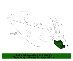 52535-0E070 - Side Retainer - 2016-2021 Lexus | MyLexusParts