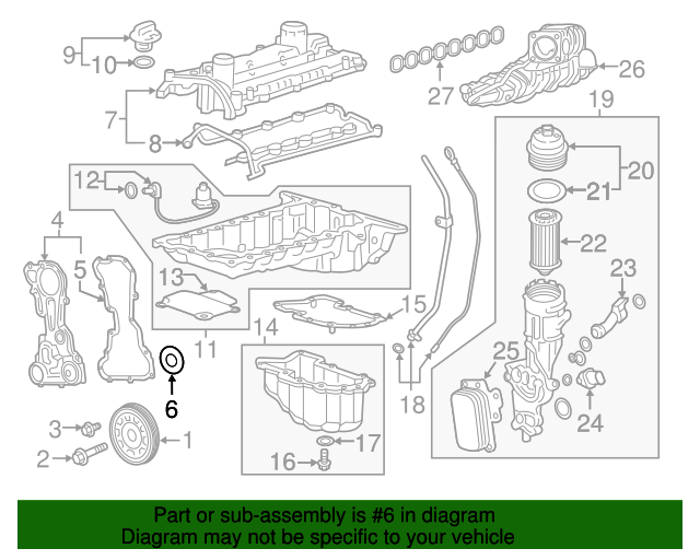 2016-2020 GM Front Crank Seal 12642203 | GMPartsDirect.com