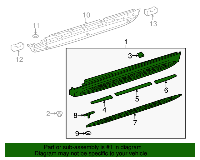 166-690-01-75 - Running Board 2012-2019 Mercedes-Benz | Mercedes-Benz ...