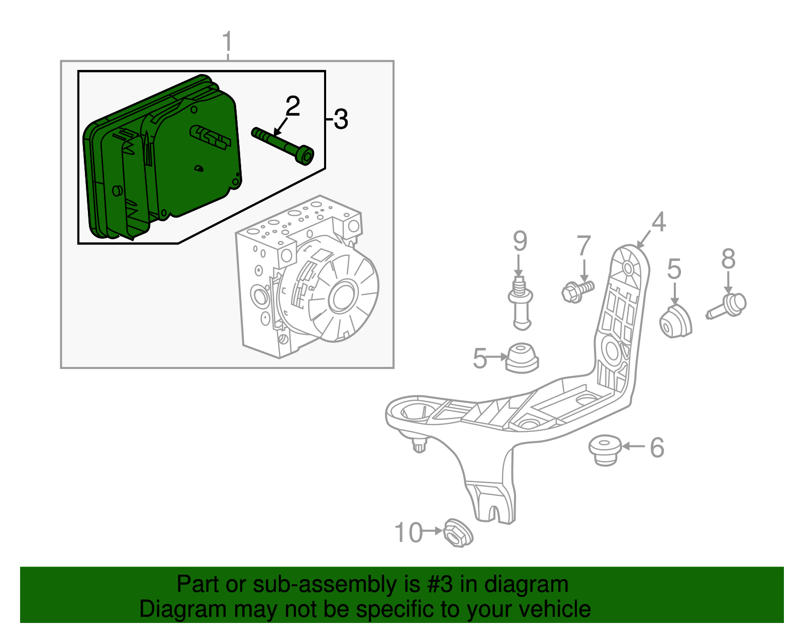 2019-2022 GM Electronic Brake Control Module with Bolts 84375587 ...