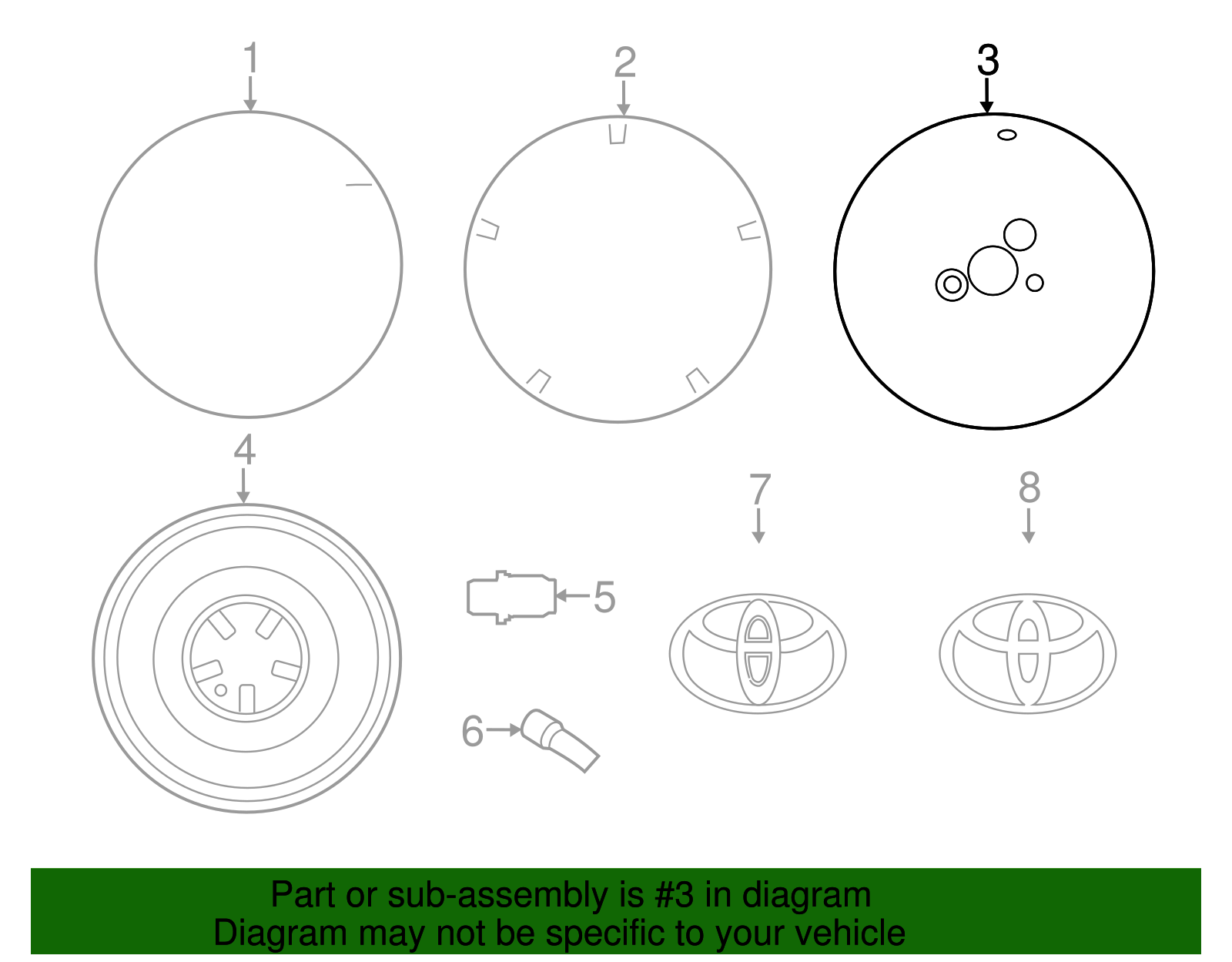 2016-2018 Toyota Avalon Wheel Alloy Silver 18 Inch 4261A-07020 | OEM ...