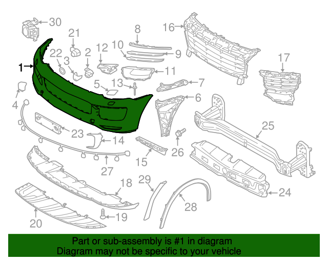 2015-2018 Porsche Cayenne Bumper Cover 958-505-217-63-G2X | Gaudin ...