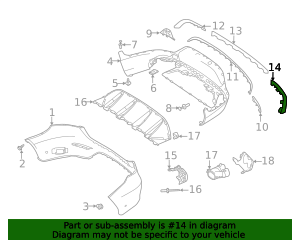 253-885-02-07 - Bumper Trim 2020-2022 Mercedes-Benz GLC 43 AMG ...