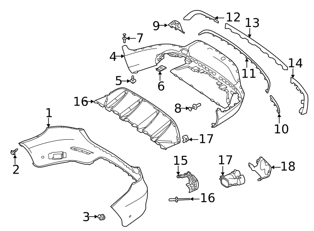 2020 Mercedes-Benz Bumper Cover 253-880-01-07-9999 | MB OEM Parts