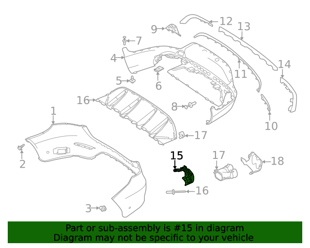 253-885-00-06 - Mount Bracket 2020-2023 Mercedes-Benz GLC 43 AMG ...