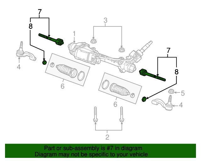 2013-2021 Cadillac Inner Tie Rod 22789023 | GMPartsDirect.com