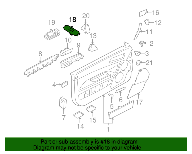 2006-2008 Volvo C70 Window Switch 30765076 | OEM Parts Online