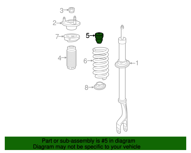 2016-2020 Mercedes-Benz Buffer For Shock Absorber 253-321-00-06 ...