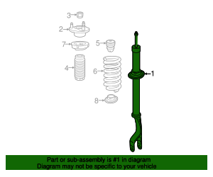 253-320-05-30 - Suspension Strut 2016-2021 Mercedes-Benz ...
