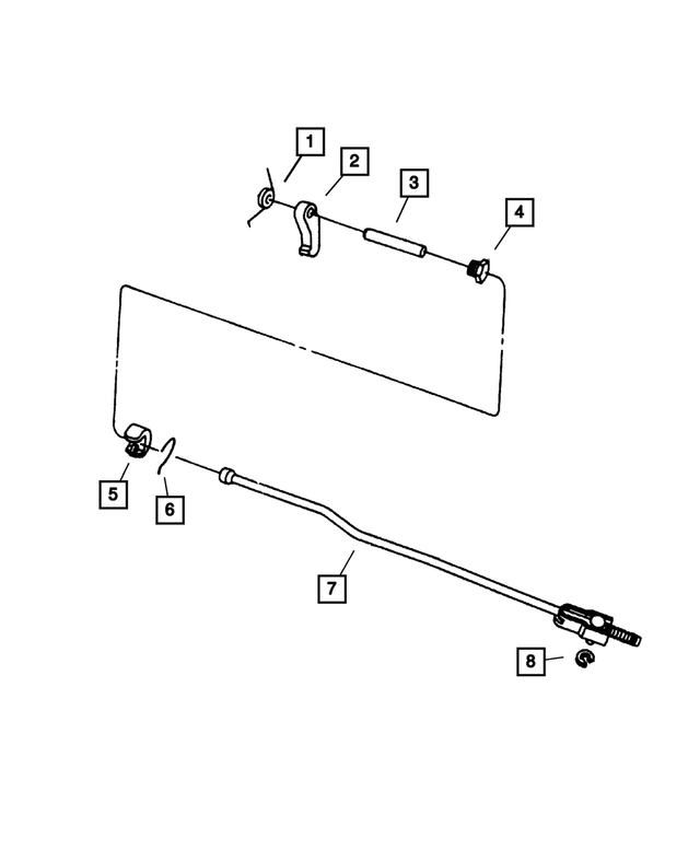 MOPAR PARKING SPRAG ROD - 52854079AA - 52854079AA | Mopar Online Parts