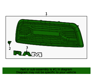 6NE51SZ7AB - Radiator Grille - 2018 Mopar | Mopar Parts Canada