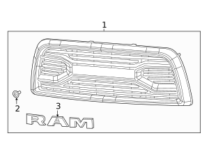 6NE51SZ7AB - Radiator Grille - 2018 Mopar | Mopar Parts Canada
