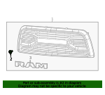 2016-2022 Ram Grille Emblem Nut 6510521AA | TascaParts.com