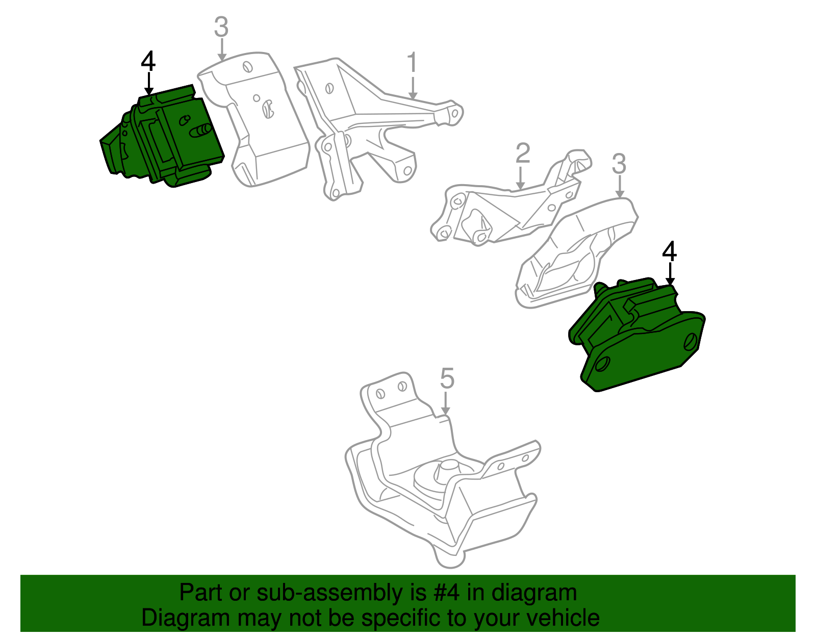2001-2007 Toyota Sequoia Front Mount 12361-50160 | Toyota Parts Center