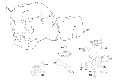 Engine Suspension for 2010 Mercedes-Benz GL 450 | Mercedes-Benz USA Parts