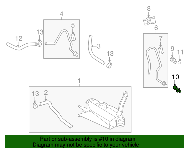 90407-16010 - Union Nut 2001-2013 Toyota Highlander | Bam Wholesale Parts