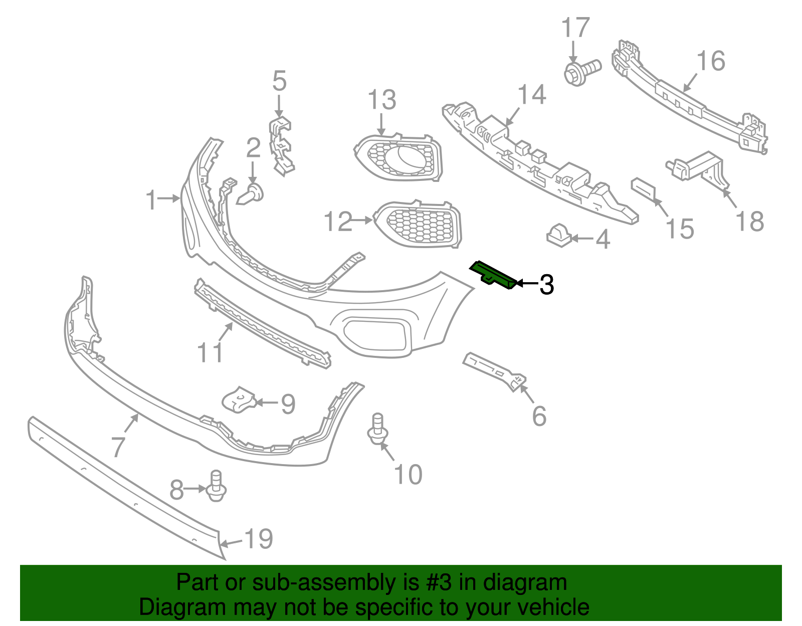 86594-2P000 - Bumper Cover Side Bracket 2011 Kia Sorento | Kia.Parts Store