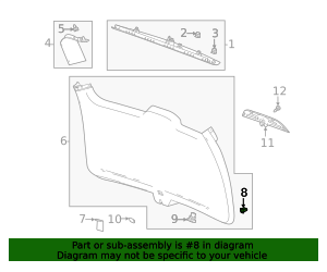 2019-2024 GM Body C-Pillar Trim Panel Clip 11602758 GM | GMPartsDirect.com
