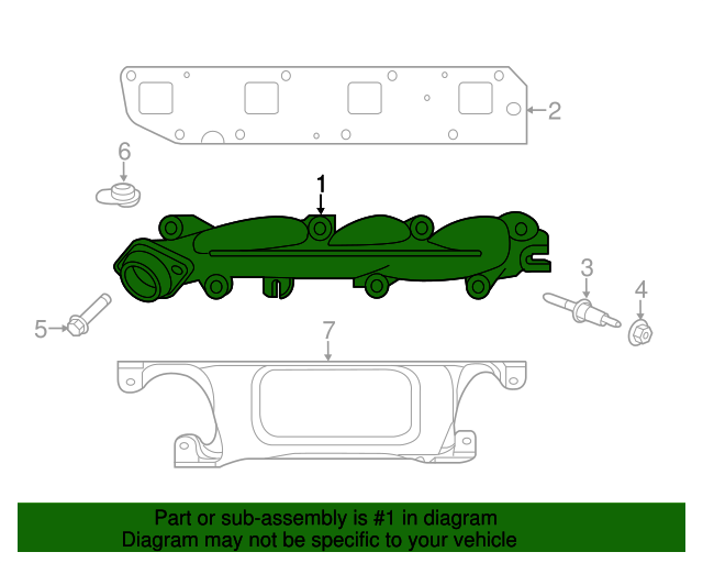 2013-2022 Ram Exhaust Manifold - Passenger Side (RH) 5045486AA ...