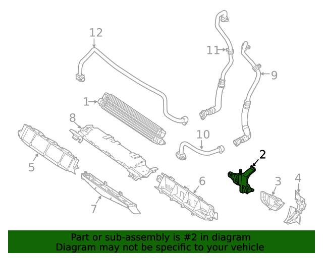218-540-03-81 - Bracket 2012-2014 Mercedes-Benz | Mercedes-Benz USA Parts