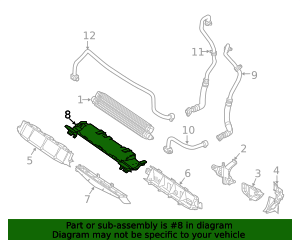 2014-2018 Mercedes-Benz Duct Cover 218-505-06-88 | MB OEM Parts