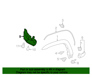 76622-35150 - Mud Flap 2014-2023 Toyota 4Runner | AutoNationParts.com