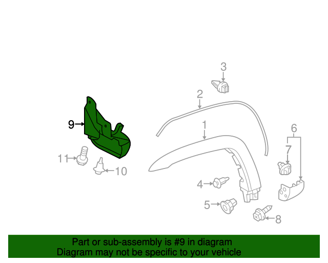 2014-2024 Toyota 4Runner Mud Flap (Right, Front) 76621-35150 | Toyota ...