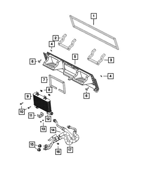 Engine Oil Cooler and Lines for 2024 Ram 1500 | My Mopar Parts
