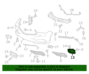 Genuine OEM Acura - Housing, R Front Fog Light Part# 71105-TZ3-A10 ...
