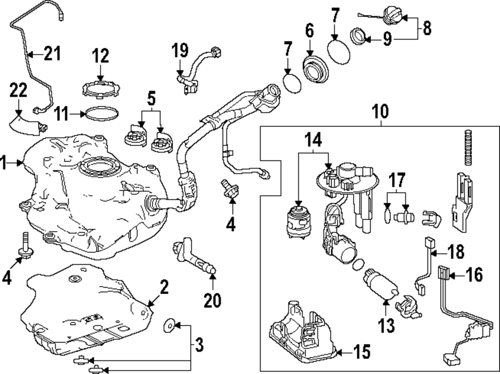 2023-2024 Toyota Fuel Pump 23210-24010 | Toyota Parts Center