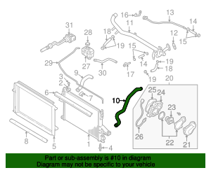 1999-2005 Volvo S80 Lower Hose 30680916 | TascaParts.com