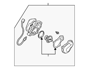 Genuine Engine Coolant Thermostat Housing for 1999-2005 Volvo S80 ...