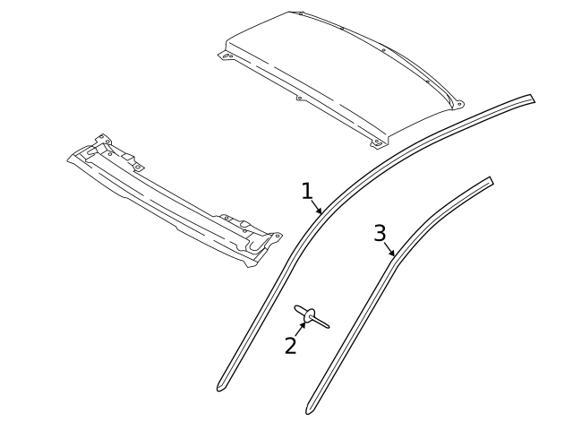 8W6-853-703-E-T94 - Drip Molding 2018-2024 Audi | Audi OEM Parts