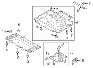 2013-2018 Audi Front Shield 4G0-863-821-B | Audi USA Parts